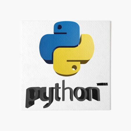 "Python Logo" Art Board Print by skoolsarecool | Redbubble