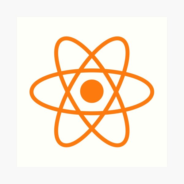 "Your Basic Orange Atom" Art Print by sciencenotes | Redbubble