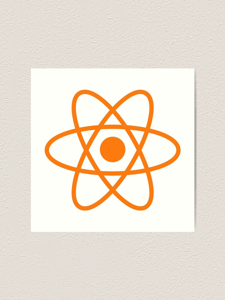 "Your Basic Orange Atom" Art Print by sciencenotes | Redbubble