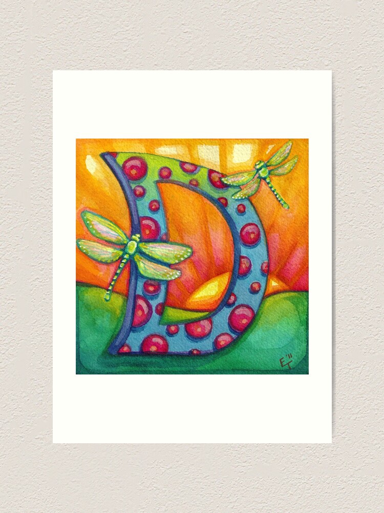 "Alphabet Letter D" Art Print for Sale by artfulu | Redbubble