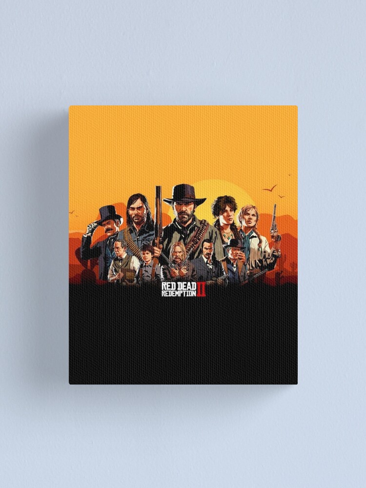 " Red dead redemption 2، 4k design of RDR2" Canvas Print by Hafid8 ...
