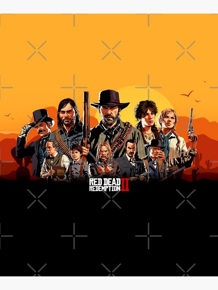 " Red dead redemption 2، 4k design of RDR2" Canvas Print by Hafid8 ...