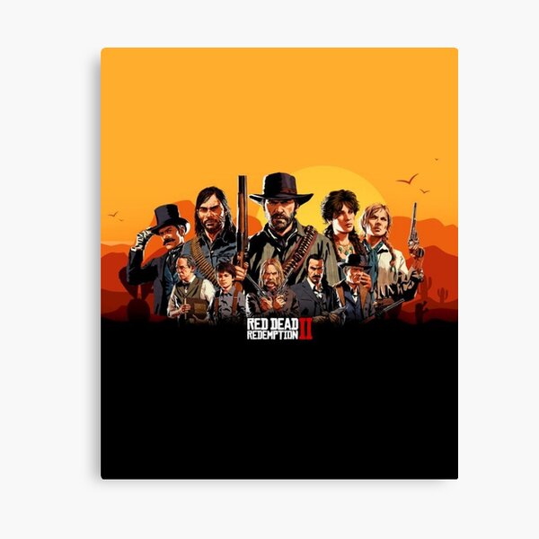 " Red dead redemption 2، 4k design of RDR2" Canvas Print by Hafid8 ...