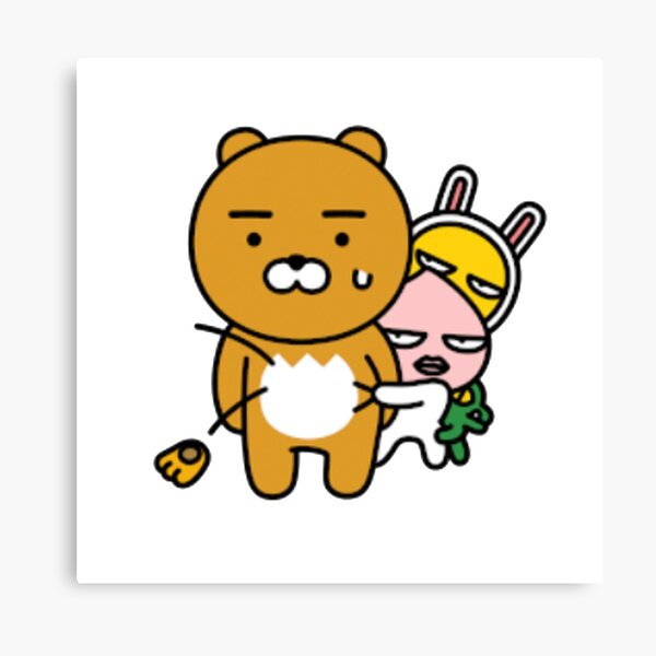 "KakaoTalk Friends Hello! Ryan (카카오톡 라이언)" Canvas Print by icdeadpixels ...