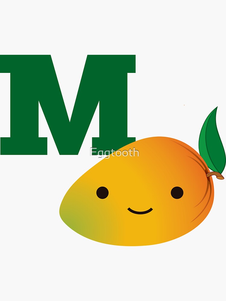 "Kawaii M is for Mango" Sticker by Eggtooth | Redbubble