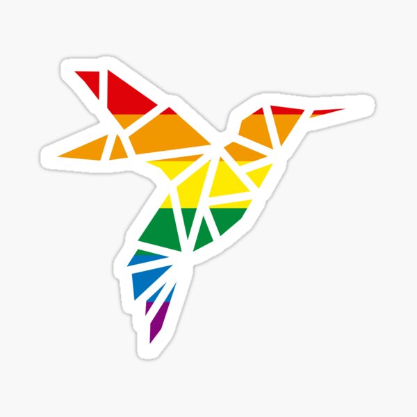 "Hummingbirds Pride" Sticker for Sale by Armando-Zarock | Redbubble