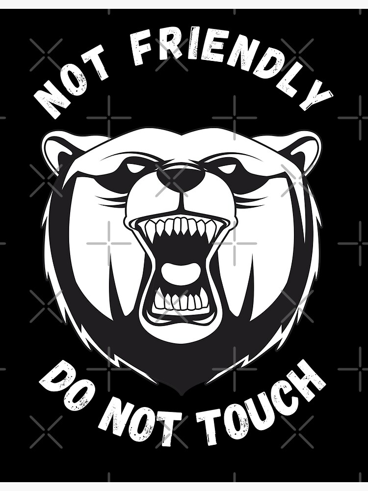 "Not Friendly Do Not Touch" Poster for Sale by Oelaryf | Redbubble