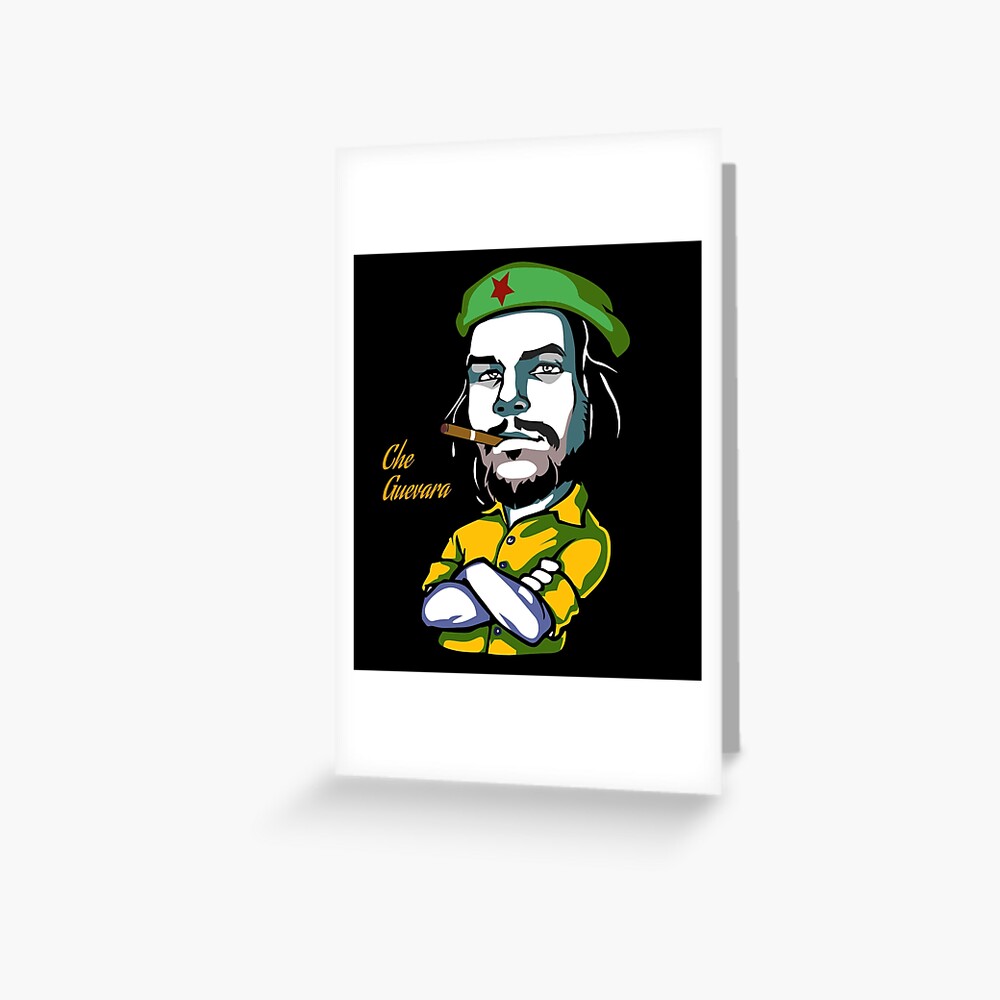 "Che Guevara colorful art caricature" Greeting Card by Scoopydo80 ...