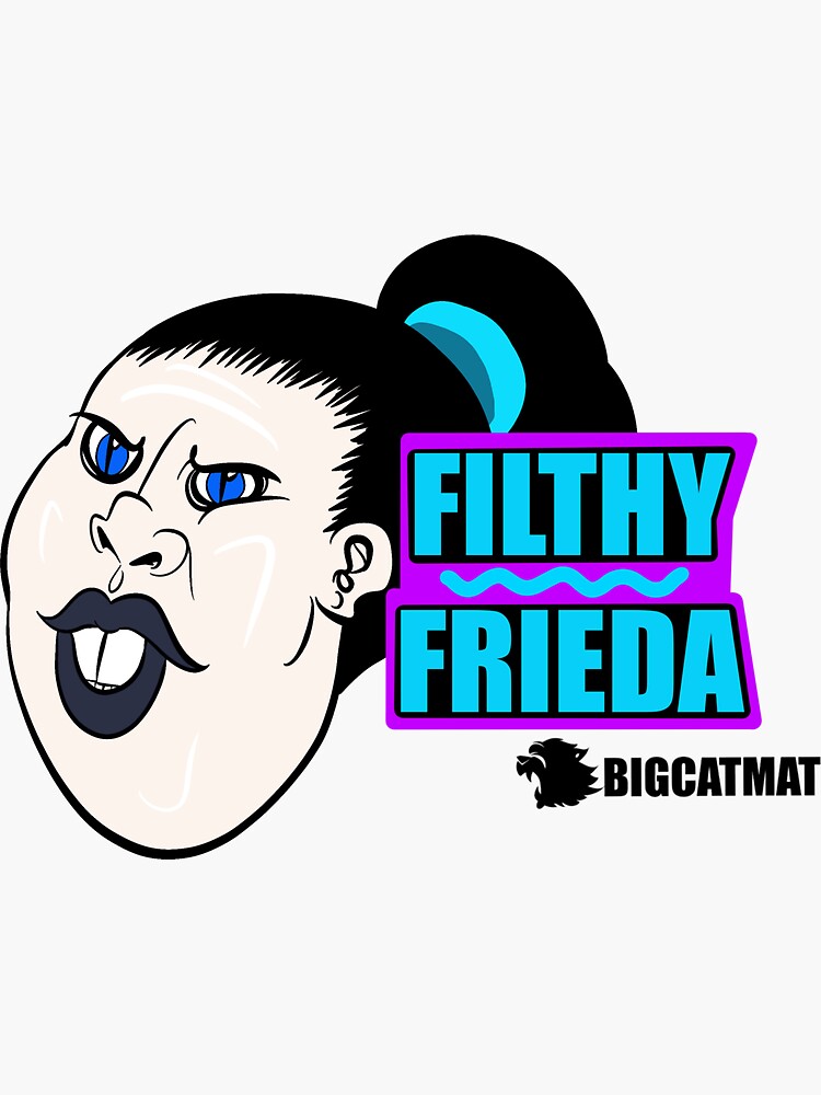 "Beauty queen Sticker- Filthy Frieda" Sticker for Sale by Bigcatmat ...
