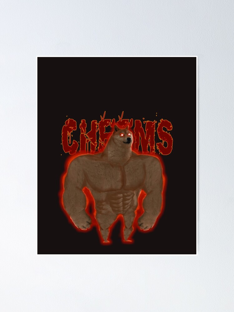 Póster «CHEMS CHEEMS AMSIEDAD MEME» de monthz | Redbubble