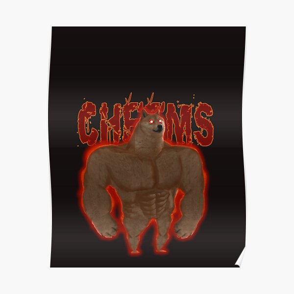 Póster «CHEMS CHEEMS AMSIEDAD MEME» de monthz | Redbubble