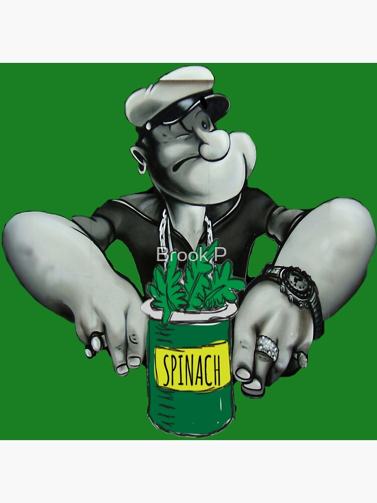 Popeye Spinat Weed Pop Up Popeye In Spinach Can (1957) Mattel