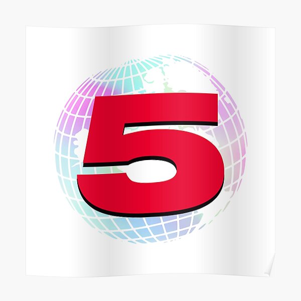 "Channel 5 Logo Bubblegum" Poster by Kyyyyyyyyyy | Redbubble