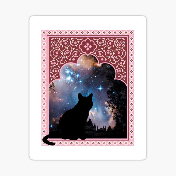 "Sky Kitty" Sticker for Sale by HHedgehogDesign | Redbubble