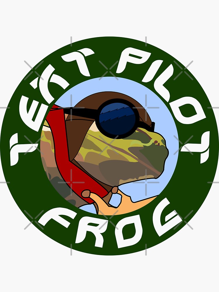 "Text Pilot Frog" Sticker for Sale by TextPilotFrog | Redbubble