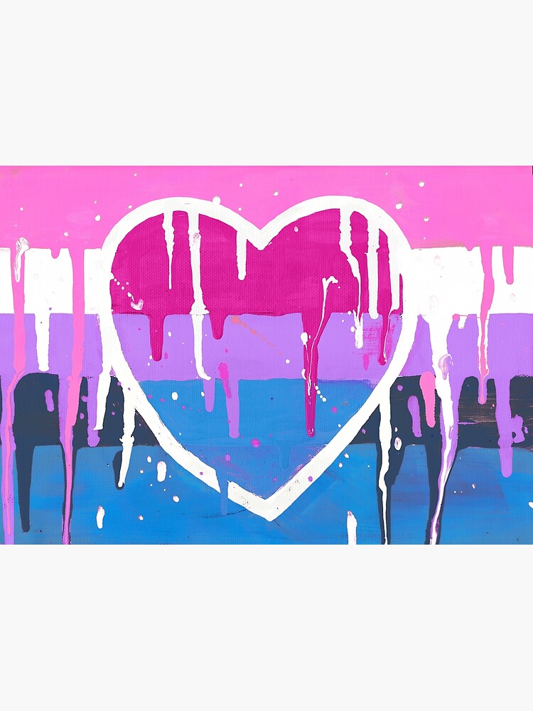 "Genderfluid & Bisexual: Painted Pride Flag" Poster for Sale by Lewin-Wild | Redbubble