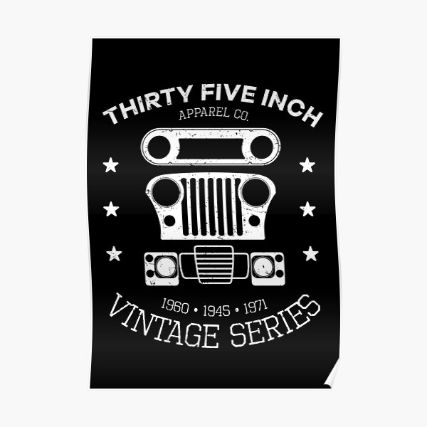 Póster «Serie Vintage: vehículos 4WD de la década de 1960» de ...