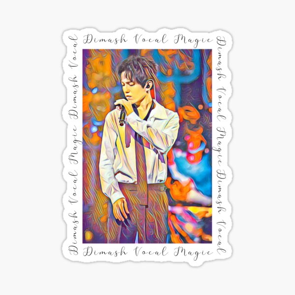 "Dimash Kudaibergen Vocal Magic" Sticker for Sale by DimashMerch ...