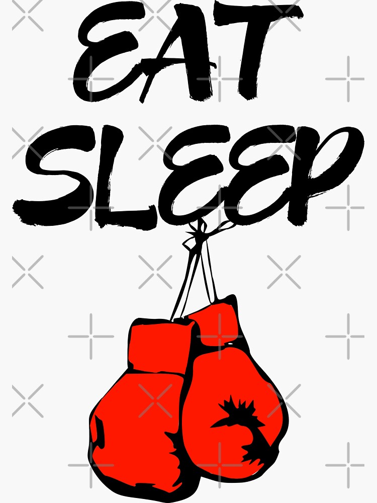 "Eat Sleep Boxing" Sticker by ojdart | Redbubble
