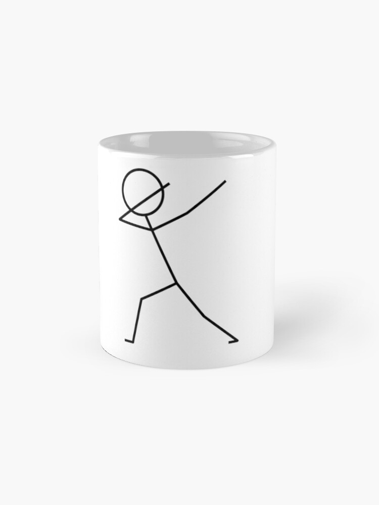 "dabbing stick figure " Coffee Mug for Sale by LukeWoodsDesign | Redbubble