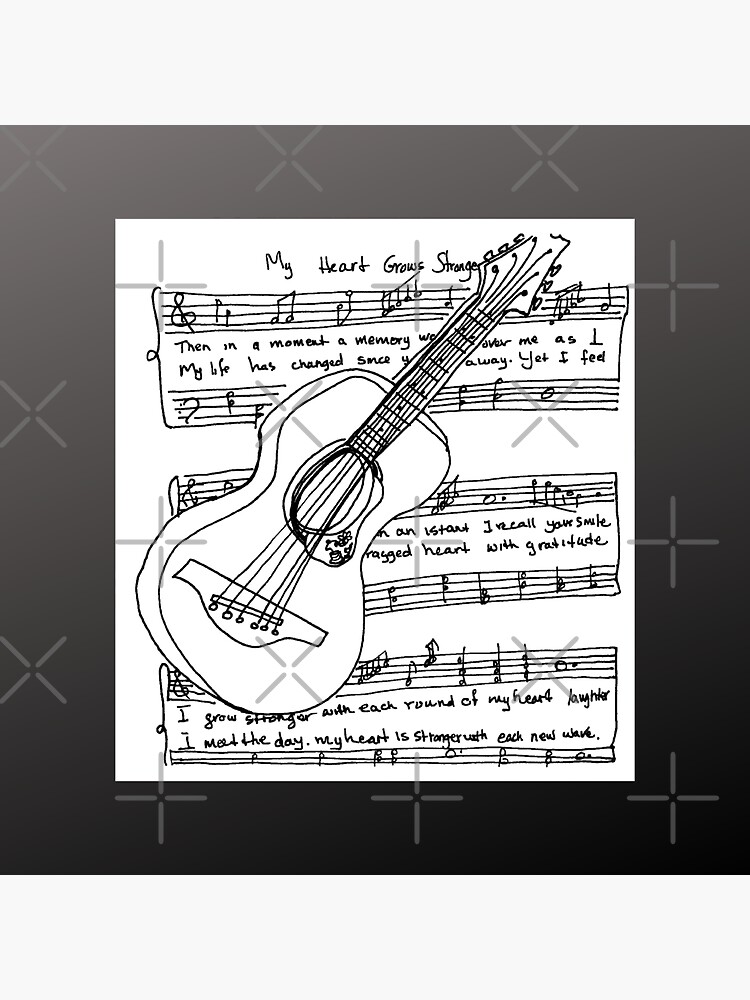 "Guitar, Sheet, Music, Grief, Feelings, Sing" Sticker by signsofapril ...