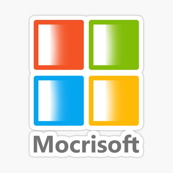 "Microsoft Fan Art Logo" Sticker by alexaldridge | Redbubble