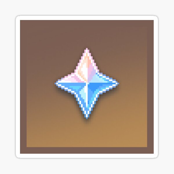 "GENSHIN IMPACT Primogem Pixel Art" Sticker for Sale by LGBob | Redbubble