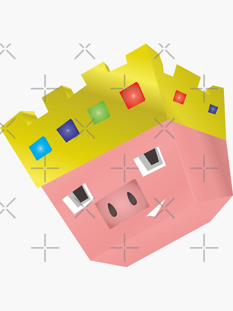 Pegatina «cabeza de technoblade» de abdispeed | Redbubble