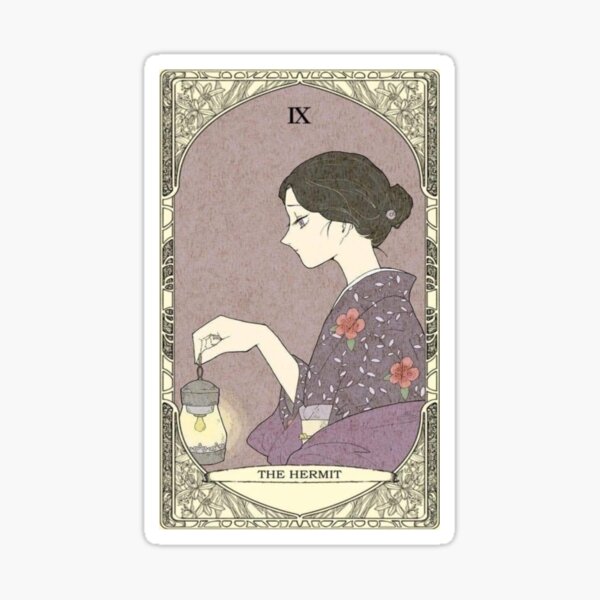 "IX // The Hermit // Tamayo" Sticker by RiilRed | Redbubble