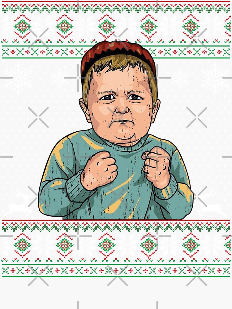 "Hasbulla Christmas Cute" Sticker for Sale by MaureceMoses | Redbubble