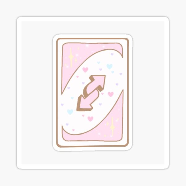 "Aesthetic pink uno reverse card sticker" Sticker for Sale by ...