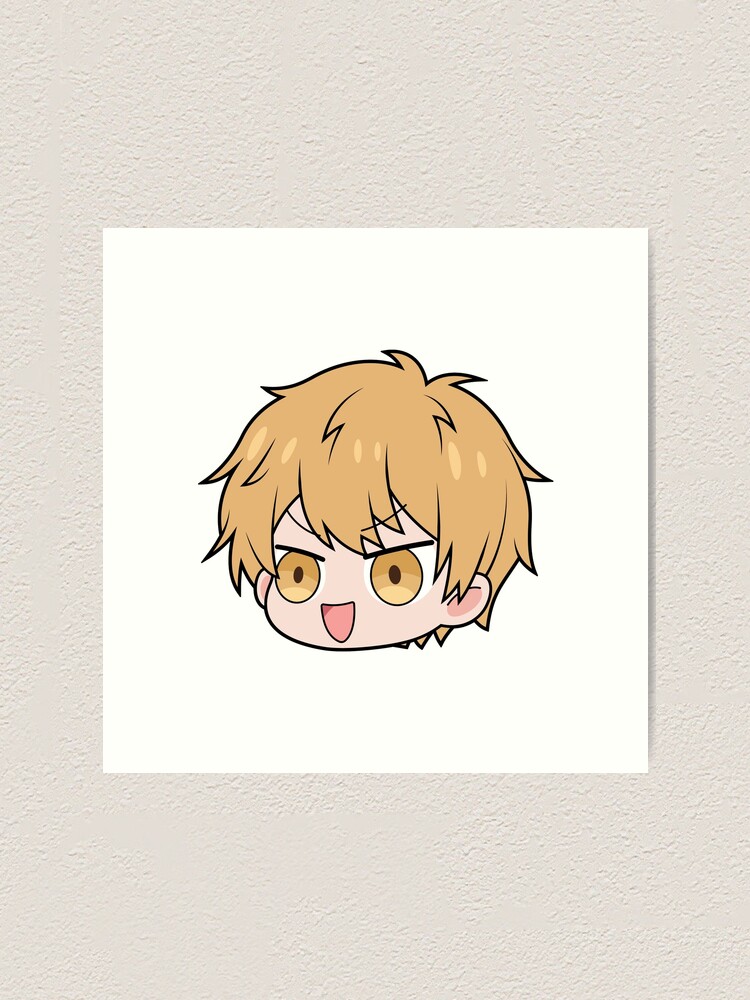 "Chainsawman Denji Chibi Head" Art Print for Sale by ChibiCheems ...