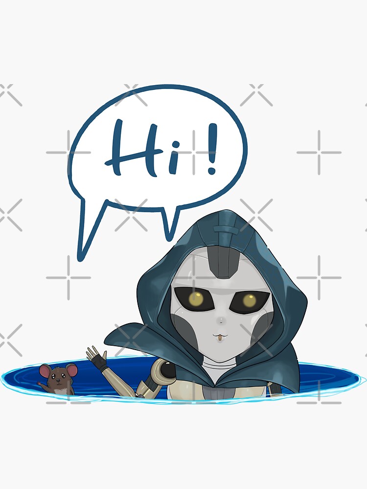 "Ash and her pet Apex Legends" Sticker for Sale by SpycyCabbage | Redbubble