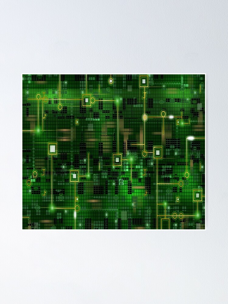 "Circuit board" Poster for Sale by Rimitha | Redbubble