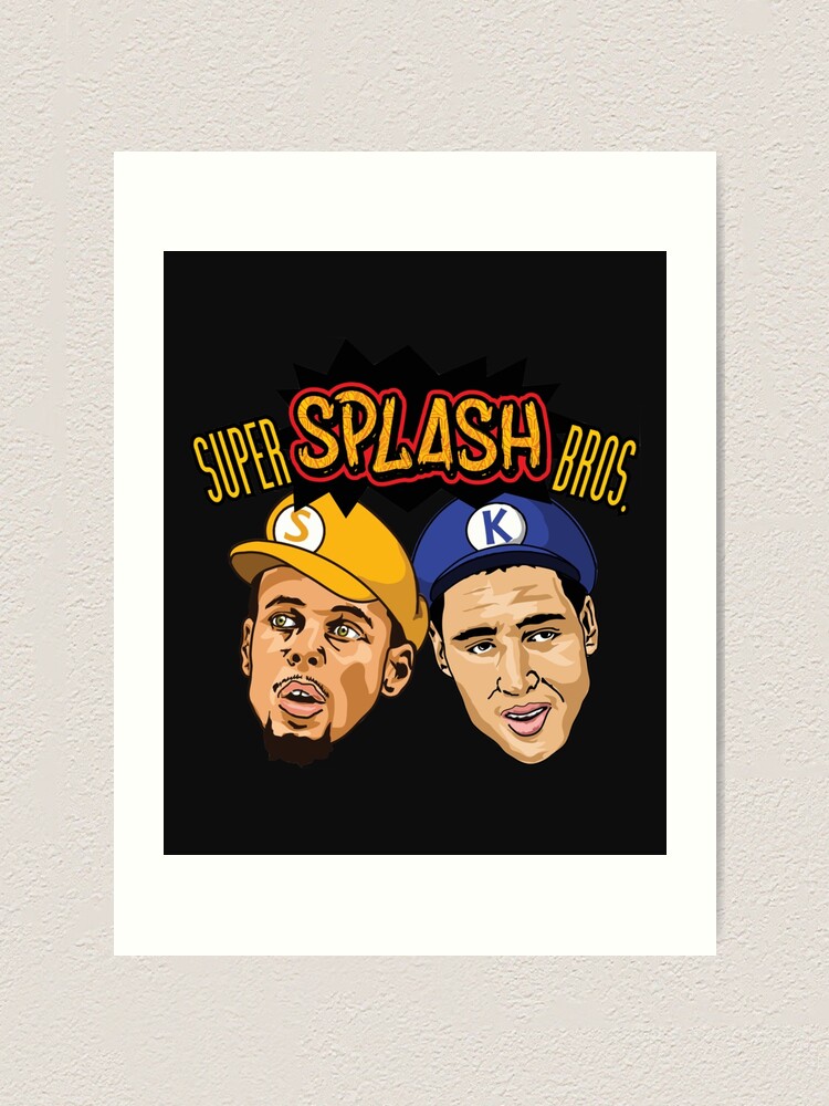 "Steph Curry Klay Thompson Super Splash Bros" Art Print for Sale by ...