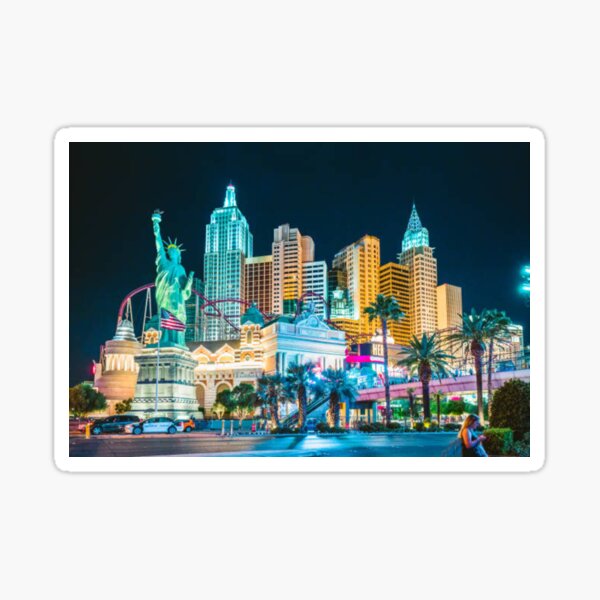 " LAS VEGAS city nightlife" Sticker for Sale by class01 | Redbubble