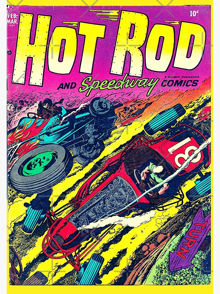 "Hot Rod Comic Book Vintage Retro 50's" Poster by CBCreations73 | Redbubble