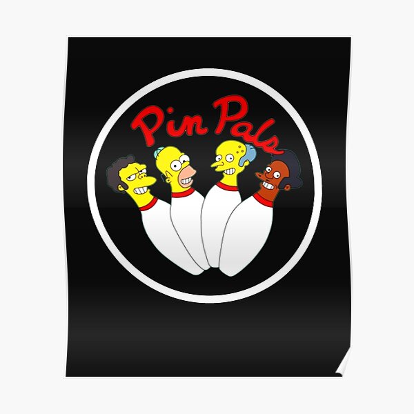 "Graphic of Pin Pals Bowling Friends" Poster for Sale by KahnDavid ...