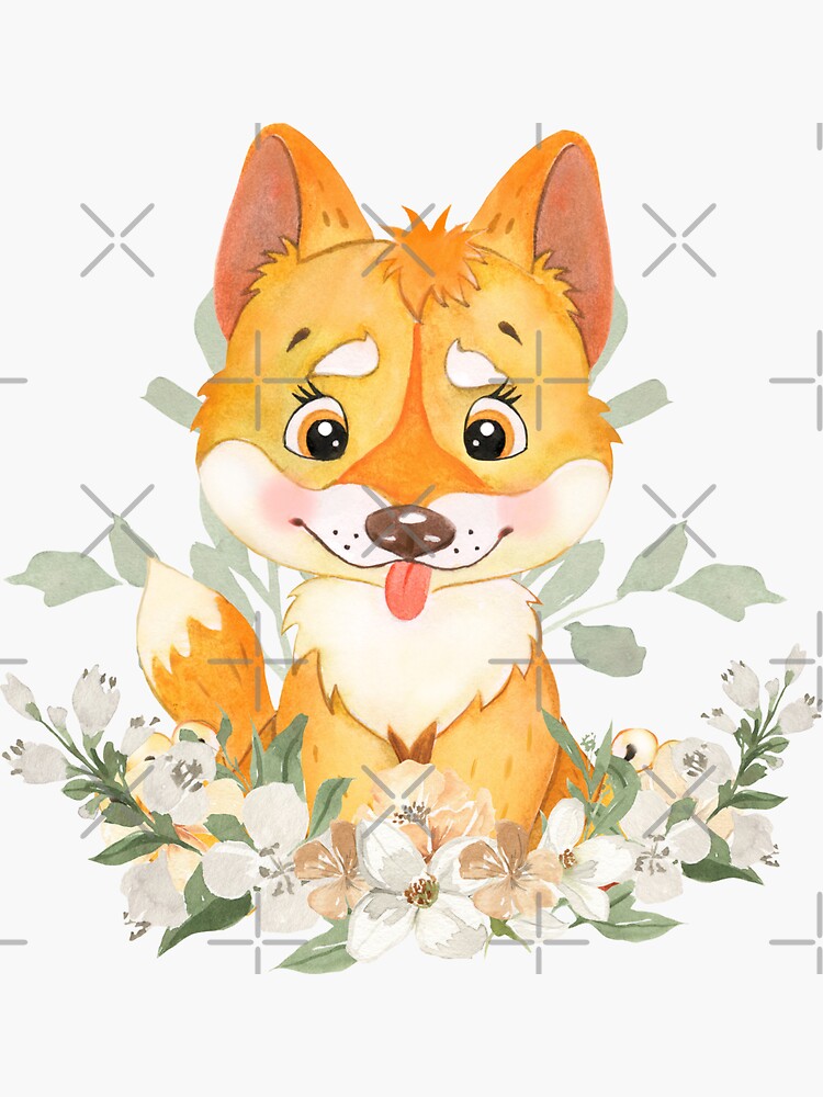"Kawaii Puppy, Australian Animal, Dingo" Sticker for Sale by ...