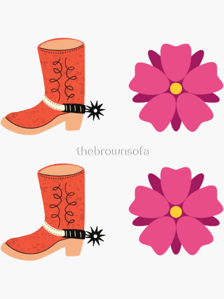 "BOOTS ARE MADE FOR WALKING" Sticker for Sale by thebrownsofa | Redbubble