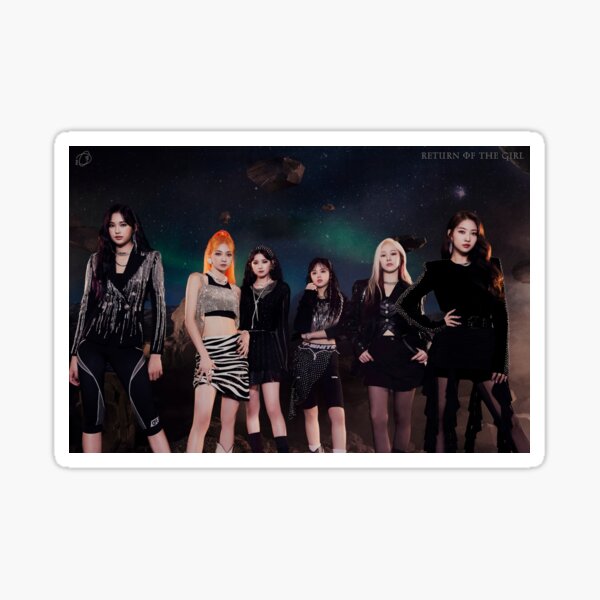 "EVERGLOW “Pirate”" Sticker for Sale by HaloHaloShine | Redbubble