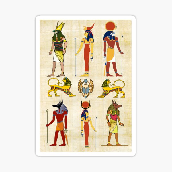"Egyptian Gods and symbols, ancient history" Sticker for Sale by ...