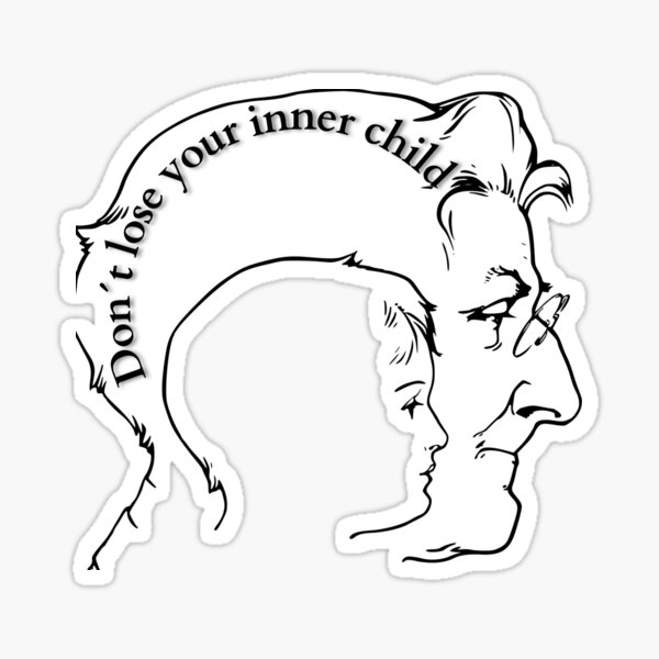 "Dont lose your inner child" Sticker for Sale by Mililo | Redbubble