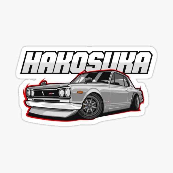 "Nissan Skyline HAKOSUKA| Perfect Gift" Sticker for Sale by nicoledaa ...