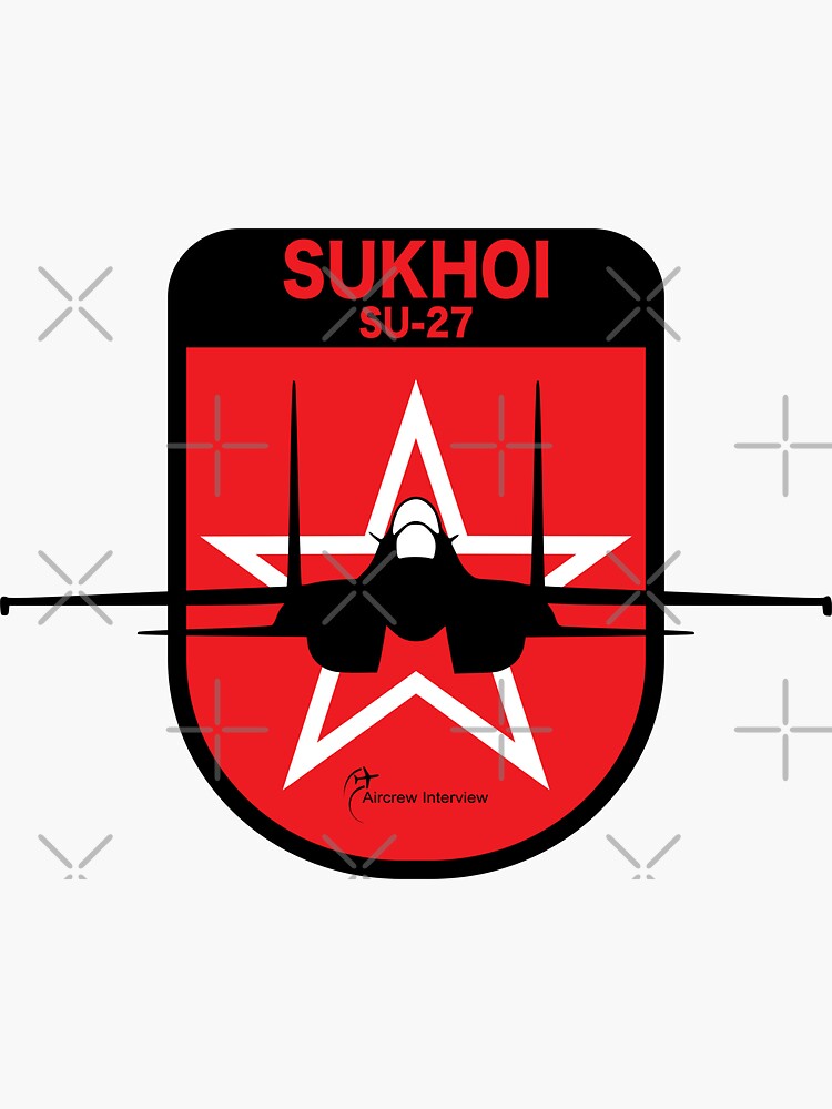"Sukhoi SU-27" Sticker for Sale by ACInterview | Redbubble