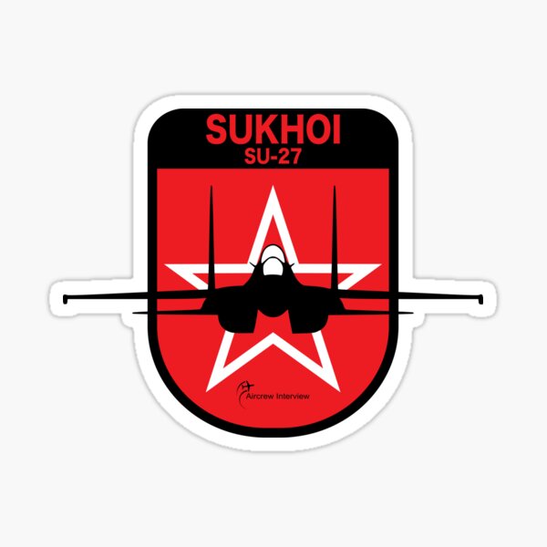 "Sukhoi SU-27" Sticker for Sale by ACInterview | Redbubble