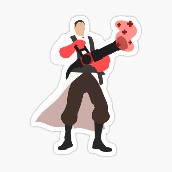 "TF2 RED Medic " Sticker for Sale by SmallGoodThing | Redbubble