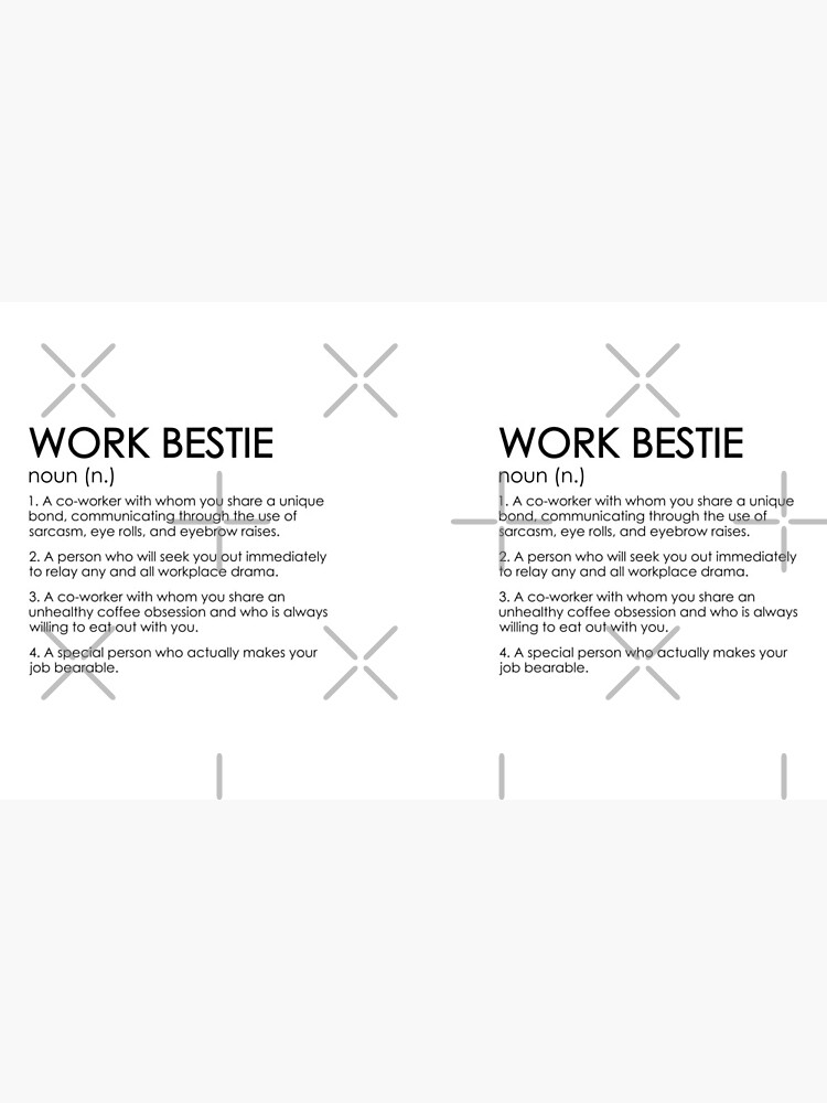 "Work Bestie" Coffee Mug for Sale by DAFIN | Redbubble