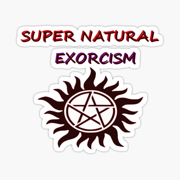 "Supernatural Exorcism Prayer Symbols And Letters" Sticker for Sale by ...