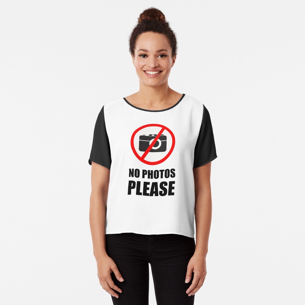 "No Photos Please" Sticker for Sale by TheBestStore | Redbubble